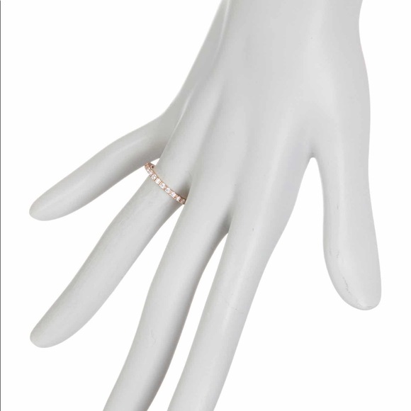 adornia | Jewelry | Nwt Adornia 4k Rose Gold Swarovski Crystal Ring ...